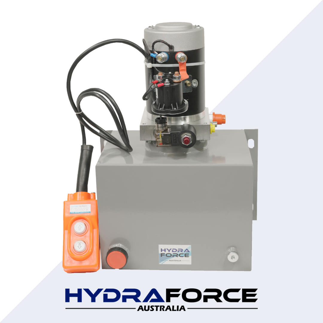 12 VOLT HYDRAULIC POWER UNIT 1.5KW MOTOR, 2.5CC PUMP WITH 12LT TANK ...